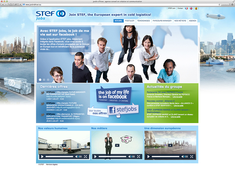 Vous cherchez le job de votre vie ? Go tout de suite sur STEF jobs